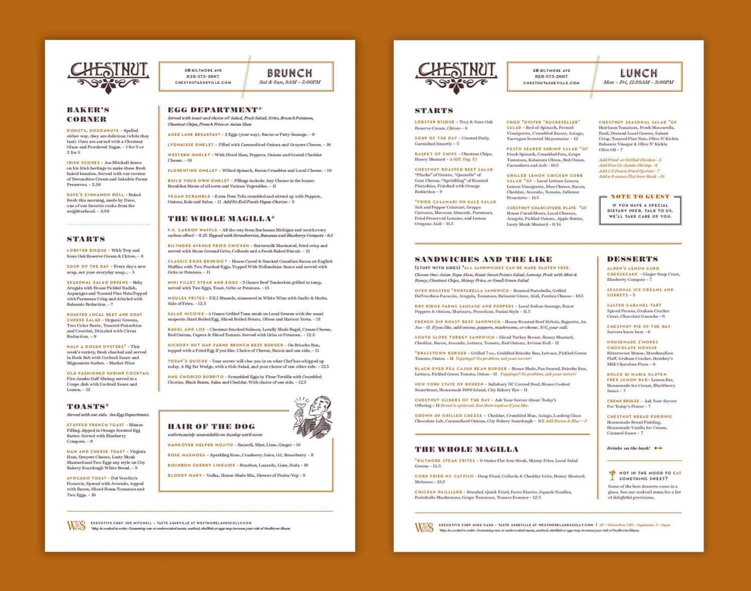 Chestnut Restaurant - Status Forward