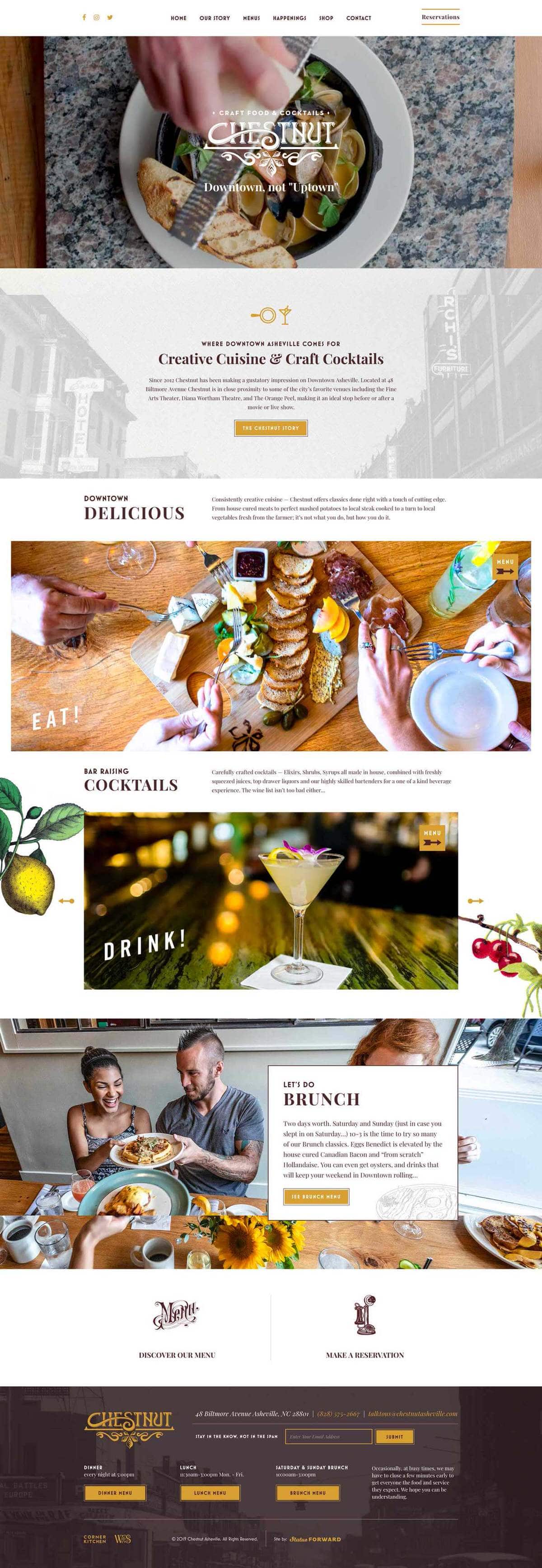 Chestnut Restaurant - Status Forward