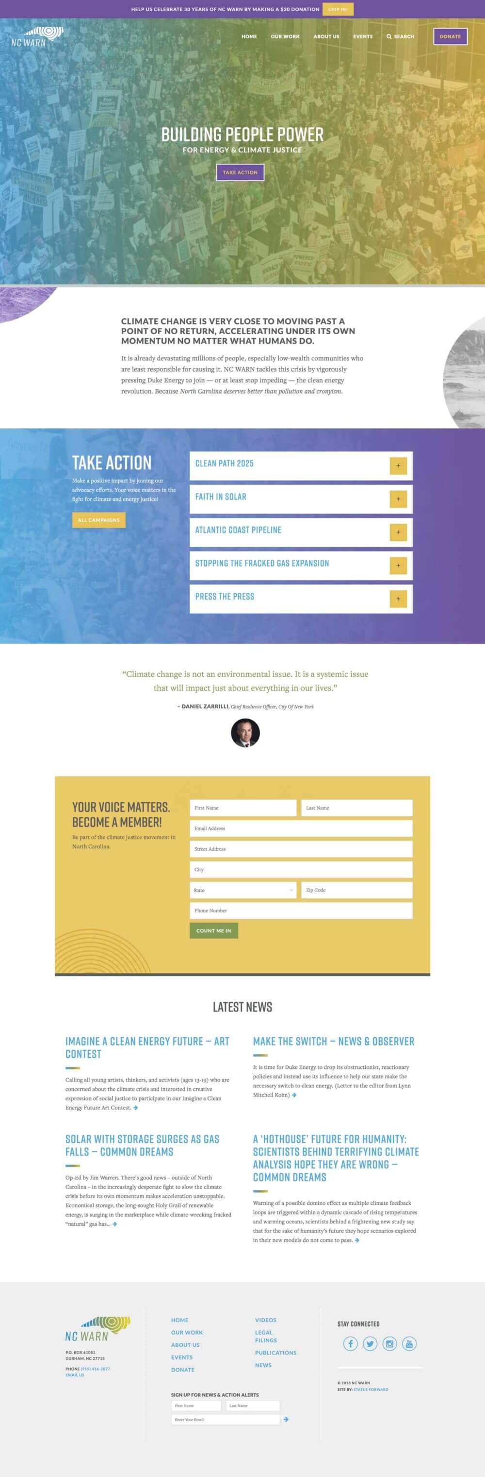 NC WARN - Status Forward